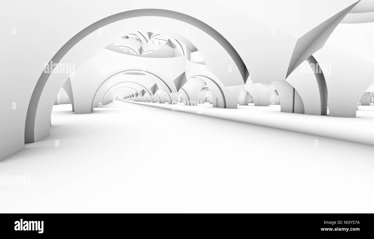 Light Abstract Modern Architecture Background 3d Rendering 3d