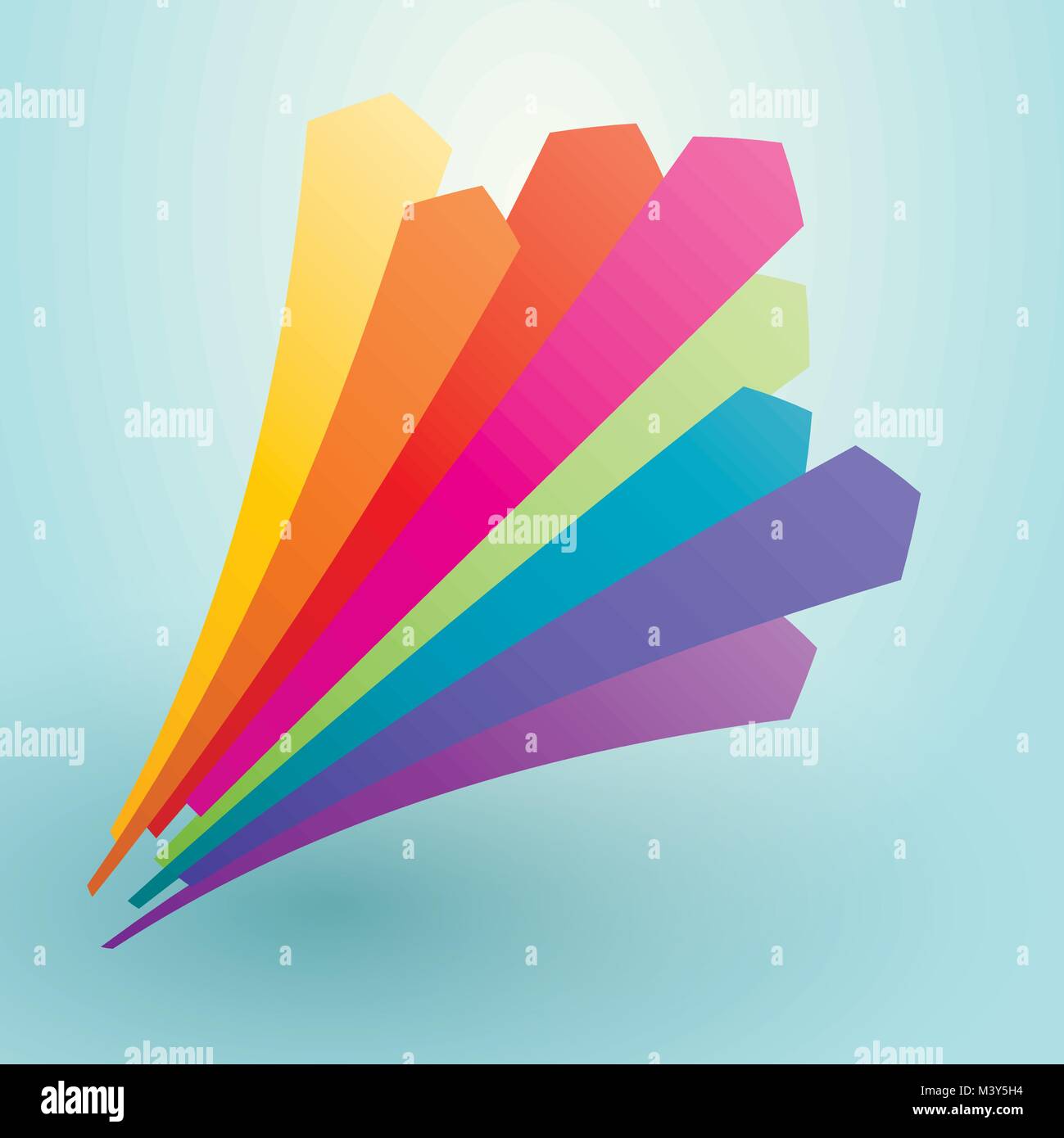perspective colorful arrows pointing upward Stock Vector Image & Art ...