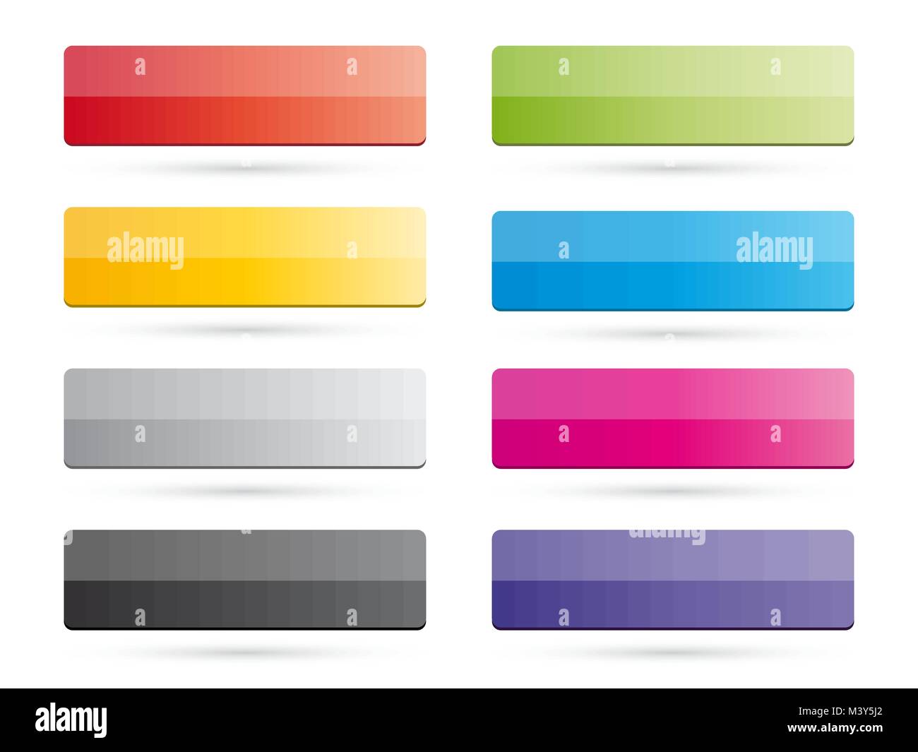 Set of Color buttons with shadow Stock Vector Image & Art - Alamy
