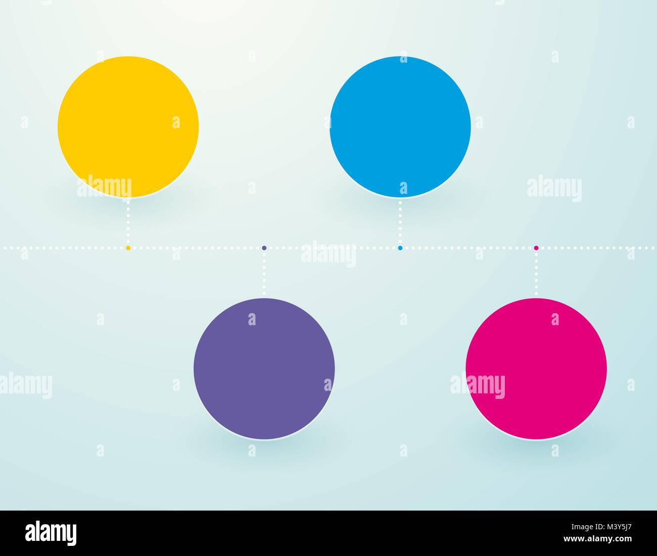simple timeline with colored circles Stock Vector Image & Art - Alamy