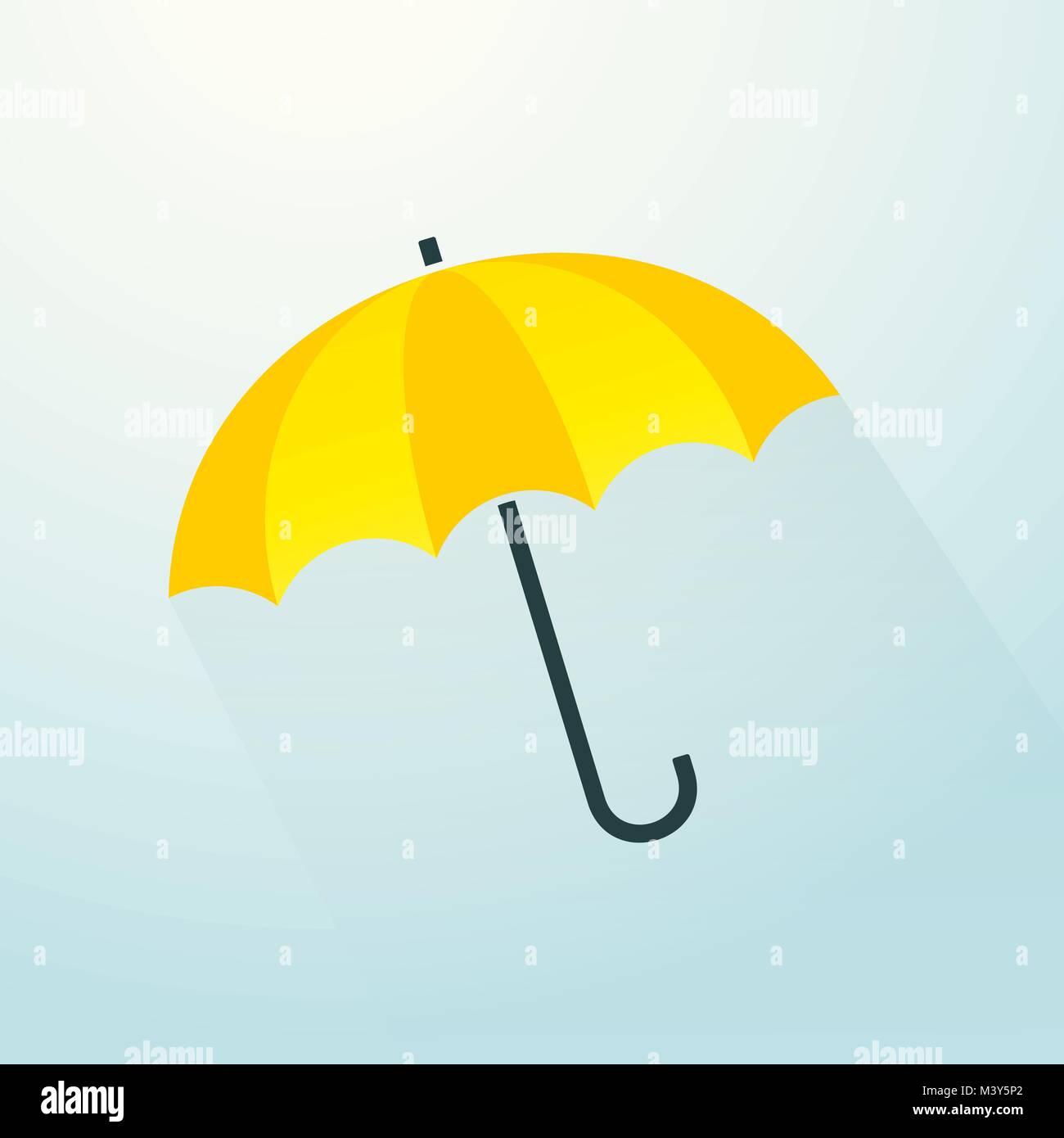 Yellow umbrella Stock Vector Images - Alamy