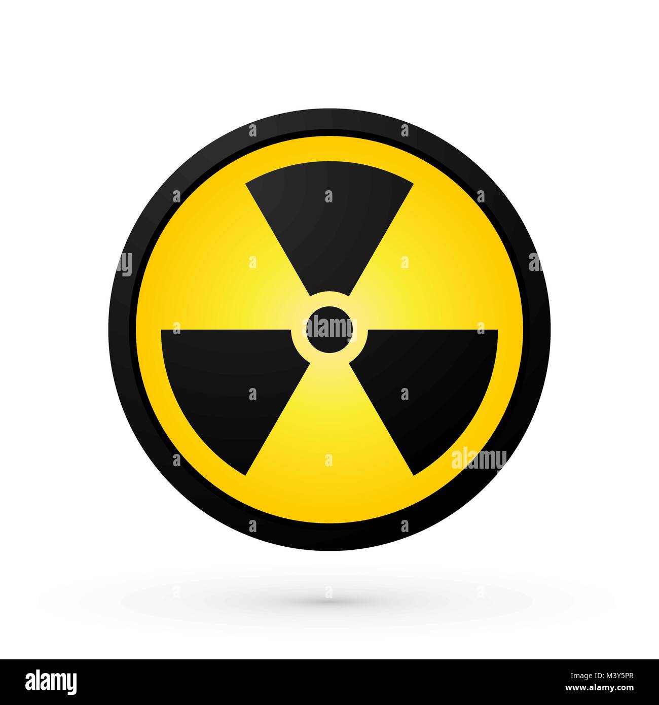 Radioactive sign icon simple Cut Out Stock Images & Pictures - Alamy