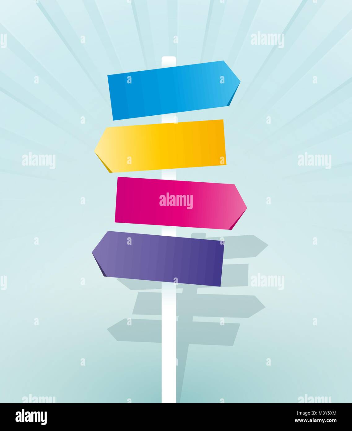 Signpost crossroads Stock Vector Images - Alamy