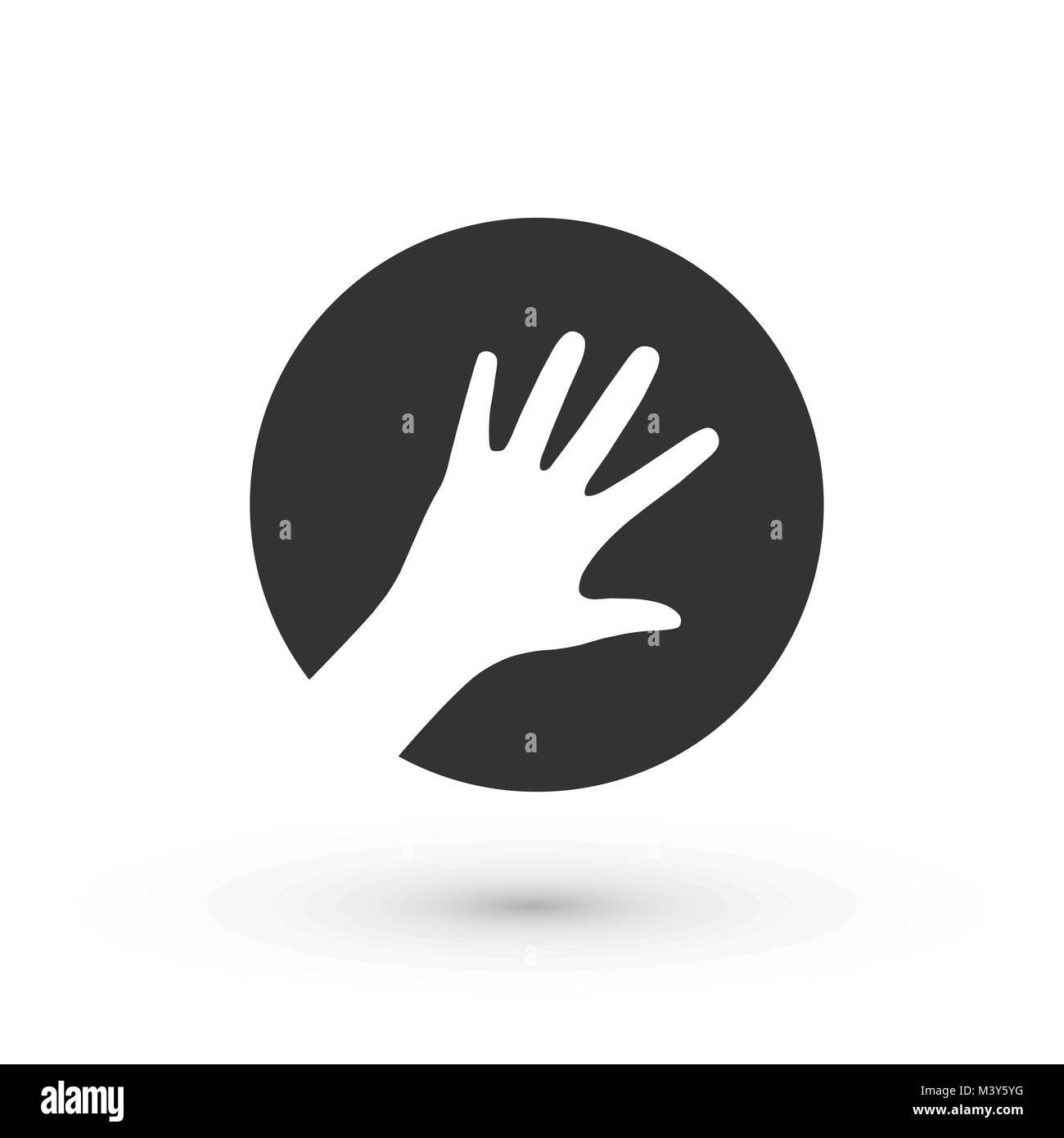 black hand icon Stock Vector Image & Art - Alamy