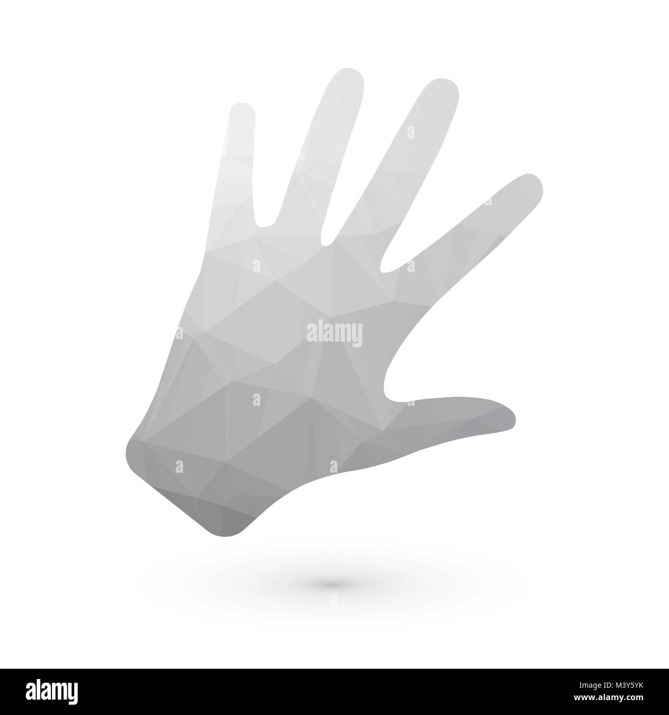 Human hand gray triangle Stock Vector Image & Art - Alamy