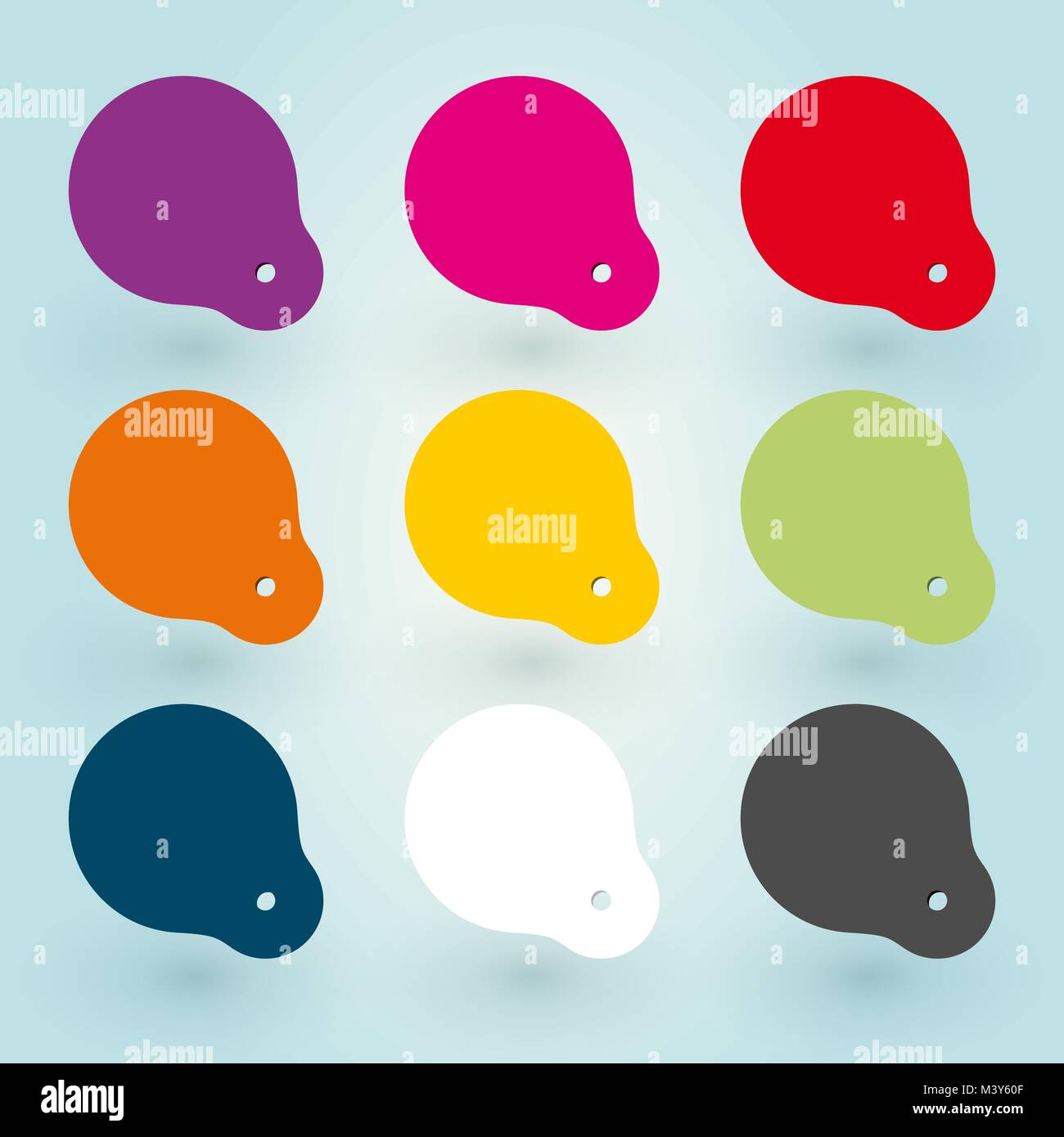 Set of colored stickers Stock Vector Image & Art - Alamy