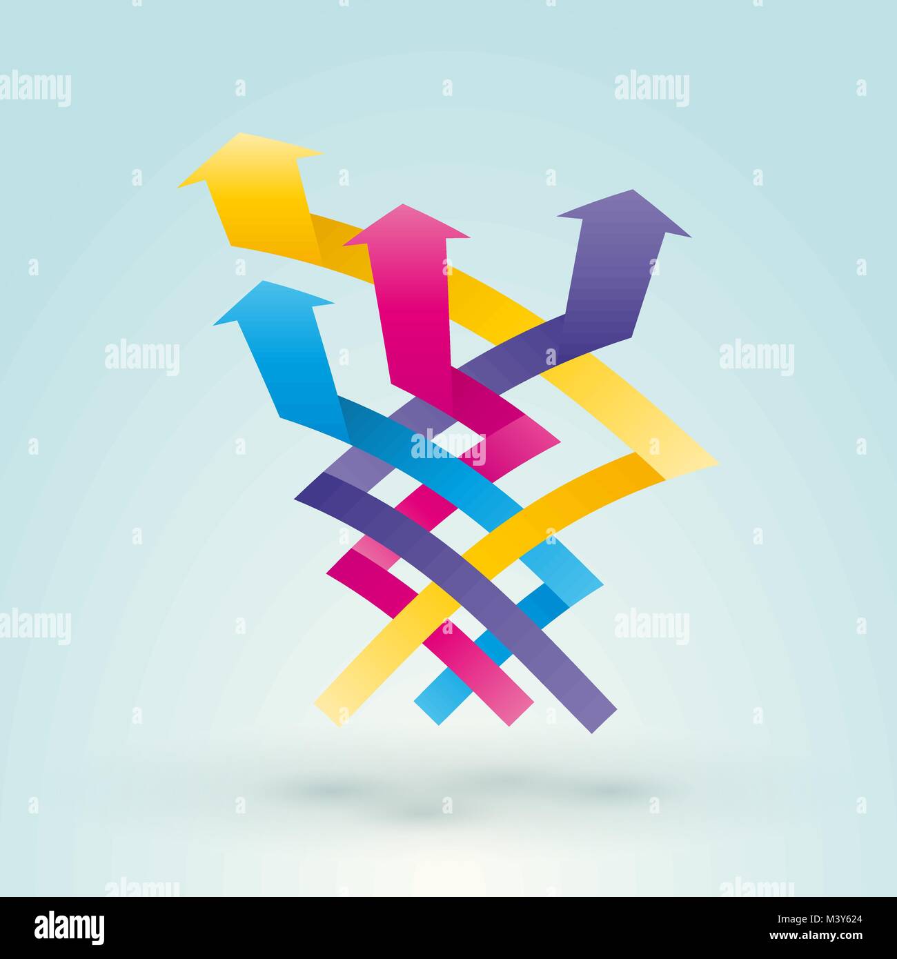Colorful arrow up upward Stock Vector Images - Alamy
