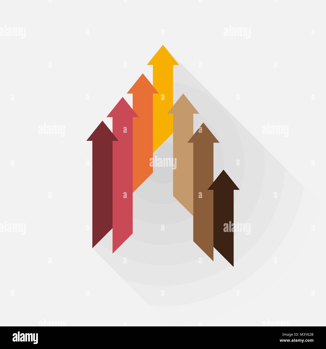 pastel arrow pointing upwards Stock Vector Image & Art - Alamy