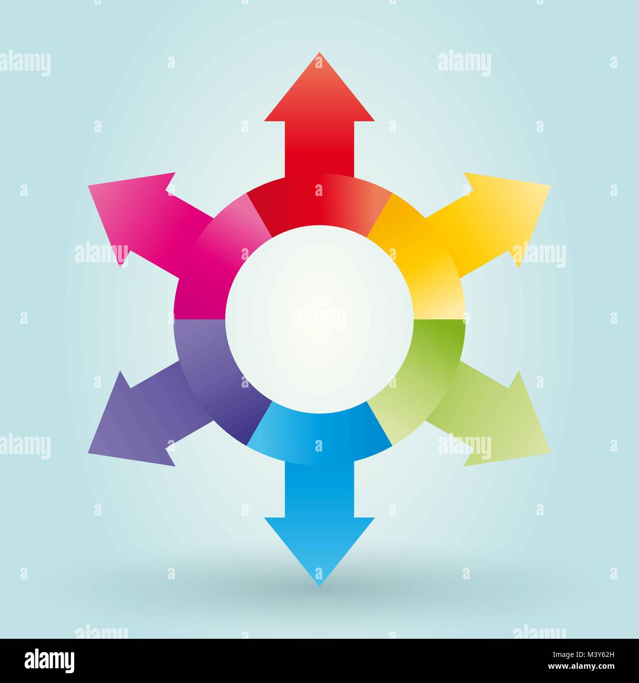 rainbow wheel with arrows Stock Vector Image & Art - Alamy