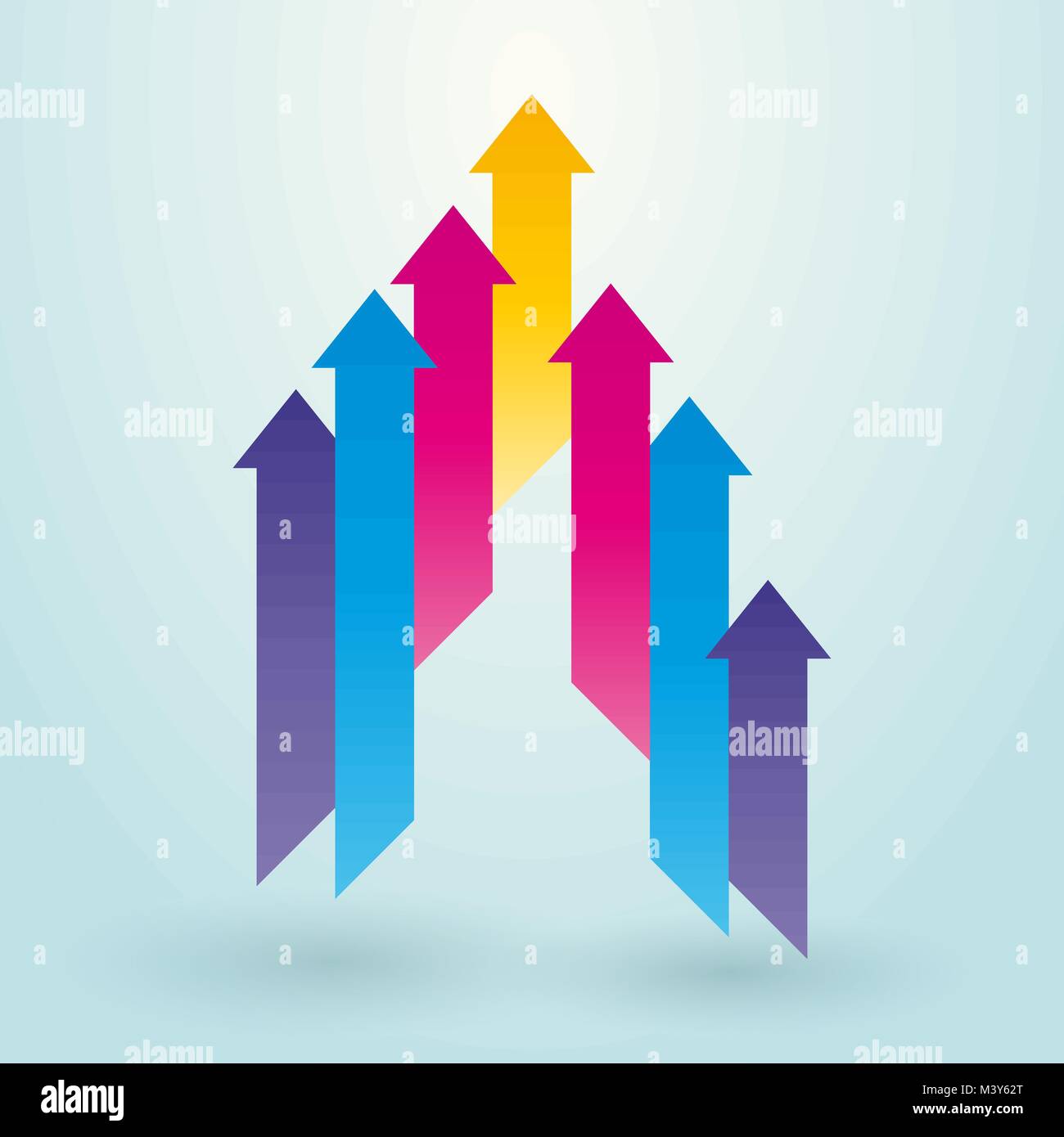 Upward moving chart Stock Vector Images - Alamy