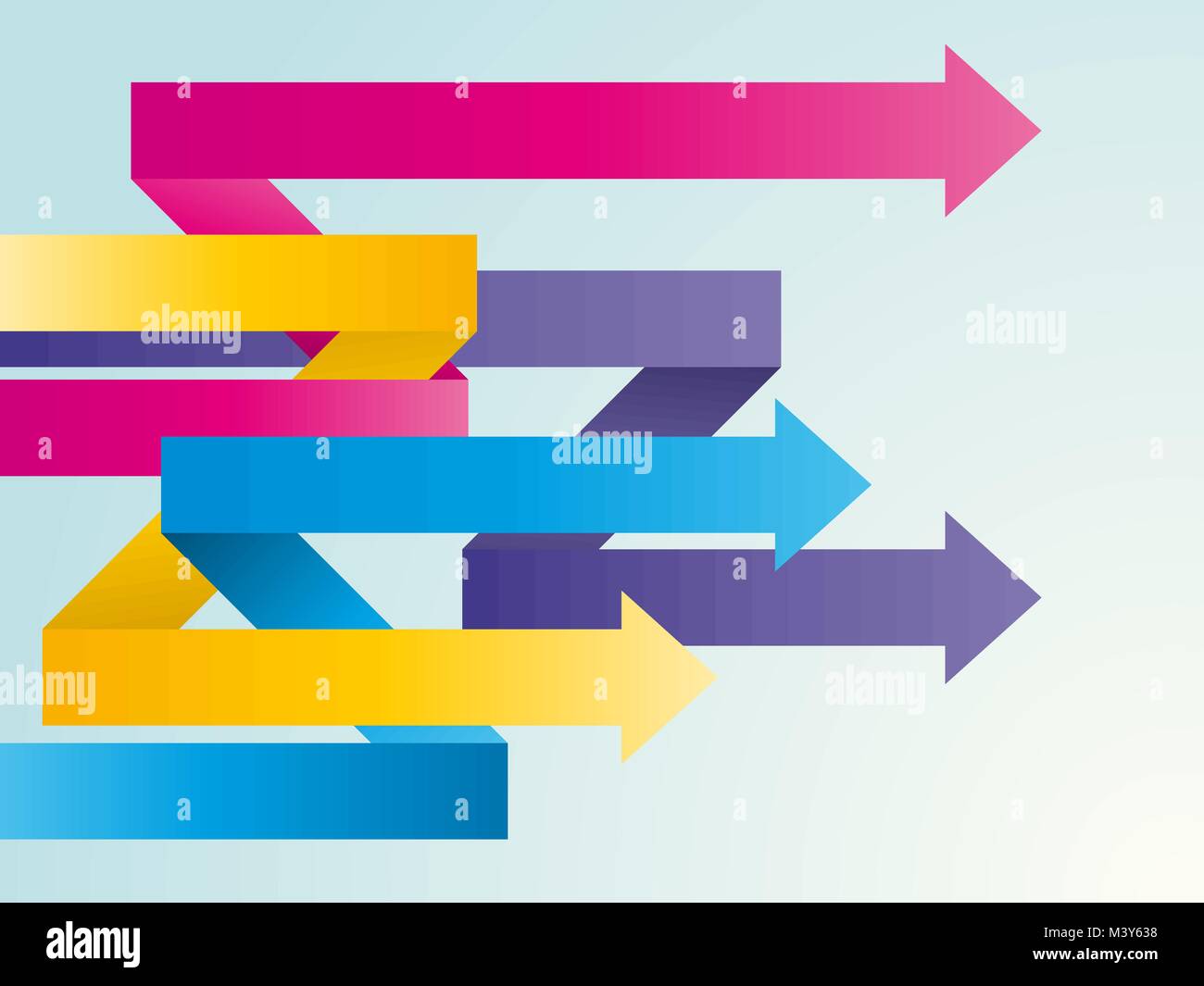 Color intertwined arrows Stock Vector Image & Art - Alamy