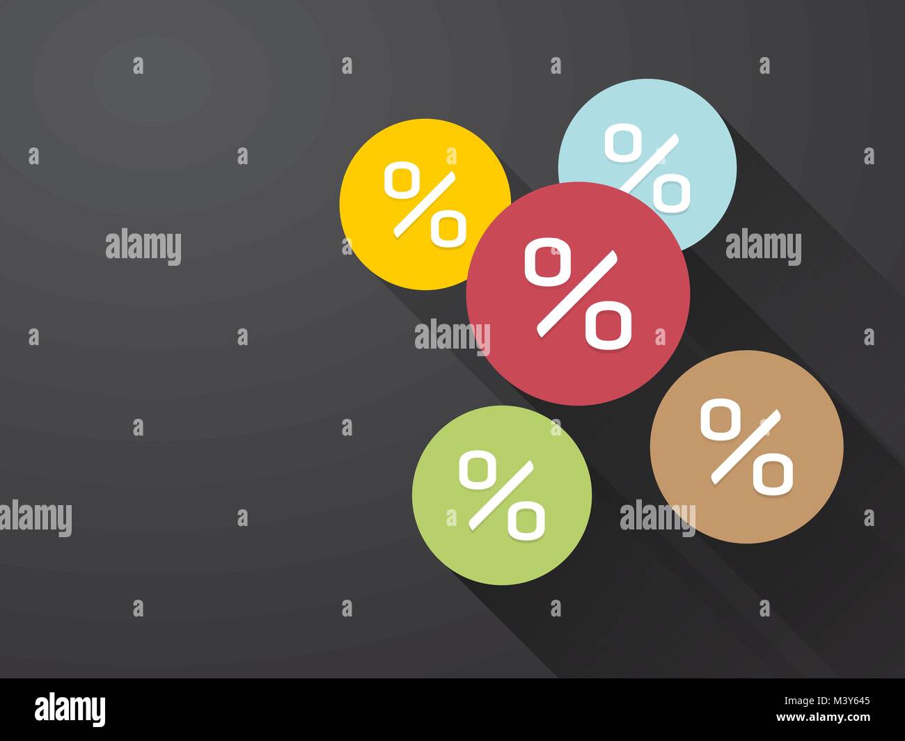 symbol percent discounts and blur icon on a background Stock Vector ...