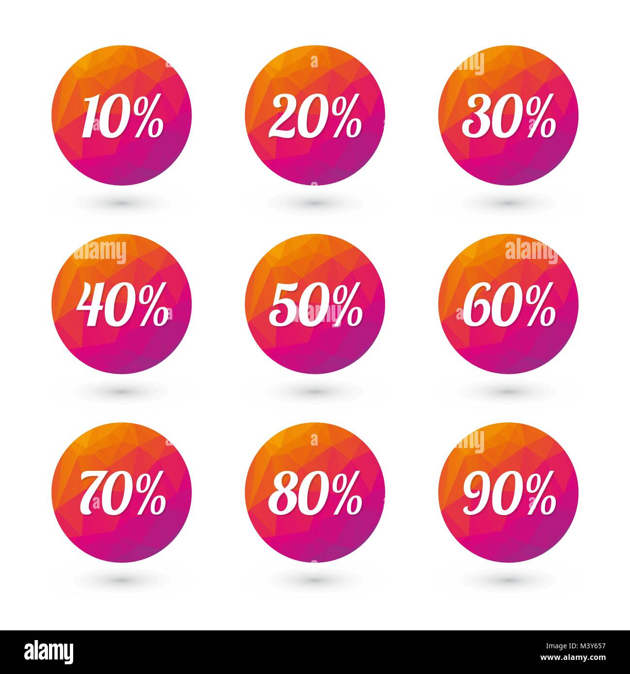 Vector red discounts sticker Cut Out Stock Images & Pictures - Alamy