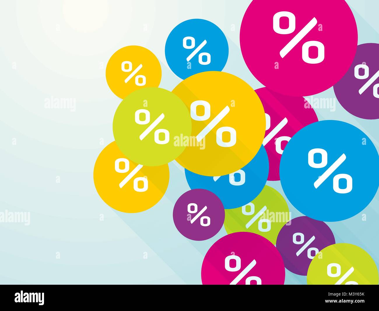 Colored markers percent discount sale Stock Vector Image & Art - Alamy
