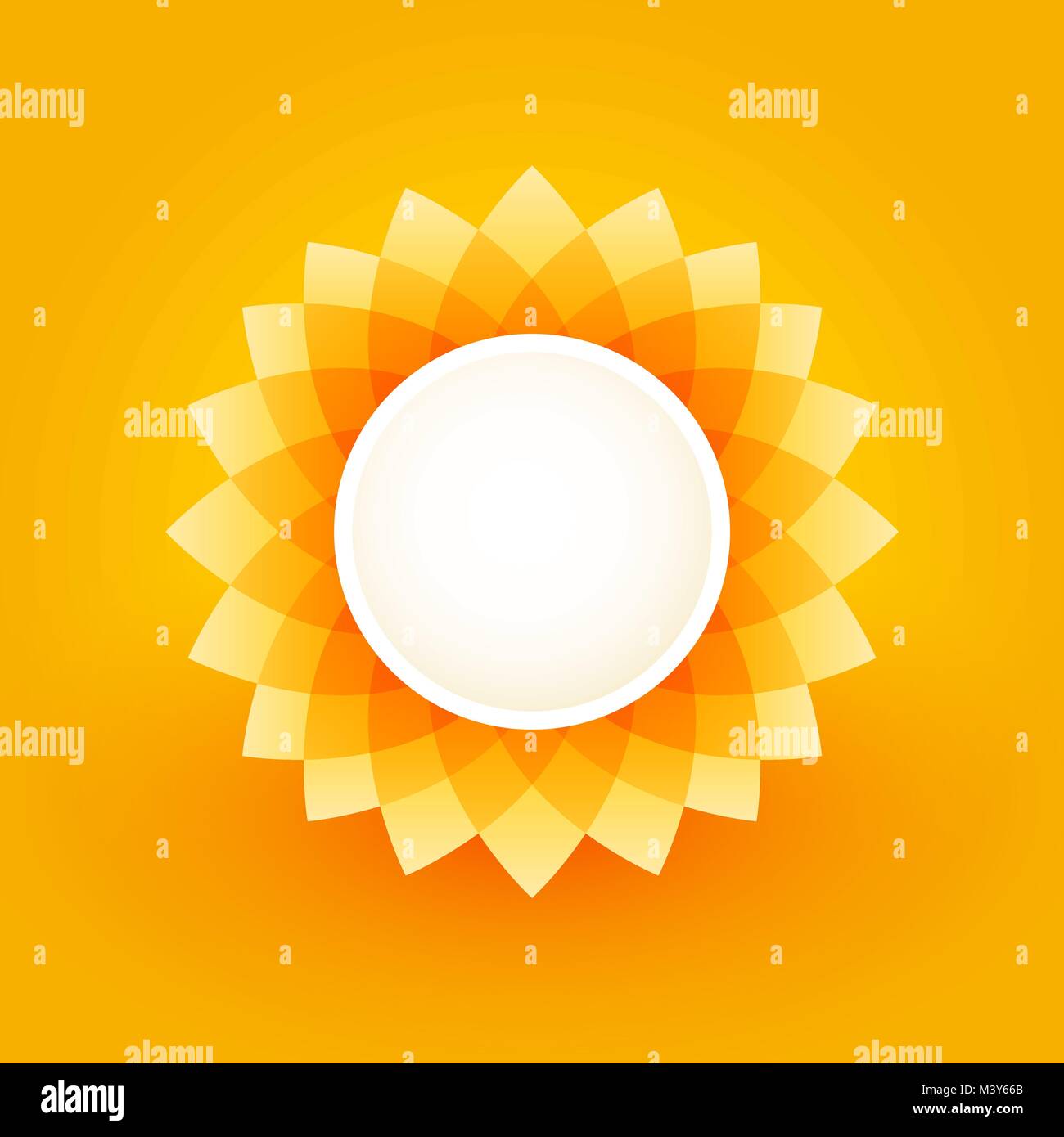 simple plate with sunflower motif Stock Vector Image & Art - Alamy
