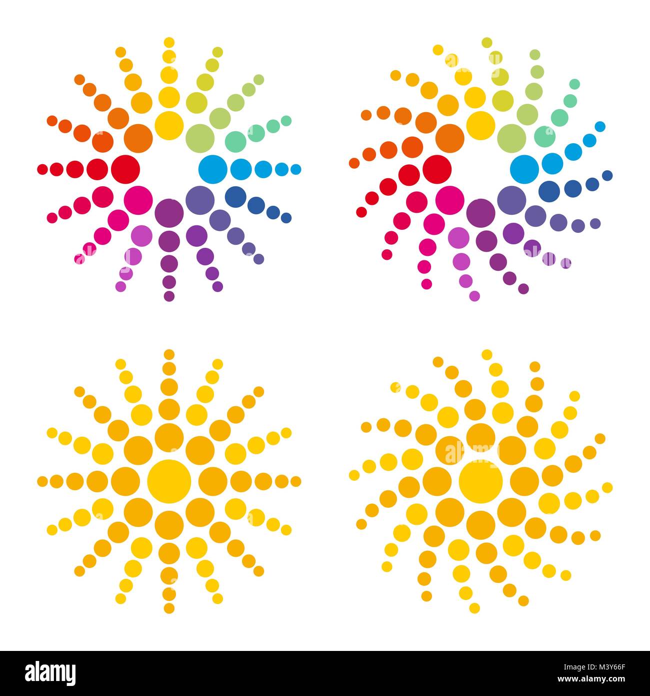 Vector dots burst Cut Out Stock Images & Pictures - Alamy