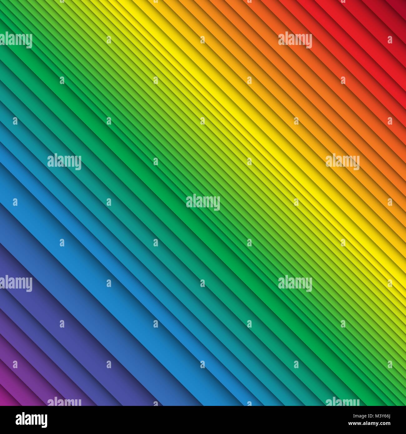 Stacked rainbow colored stripes Stock Vector Image & Art - Alamy