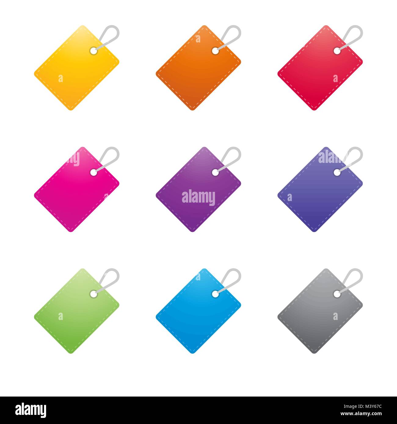 Set of color tags Stock Vector Image & Art - Alamy