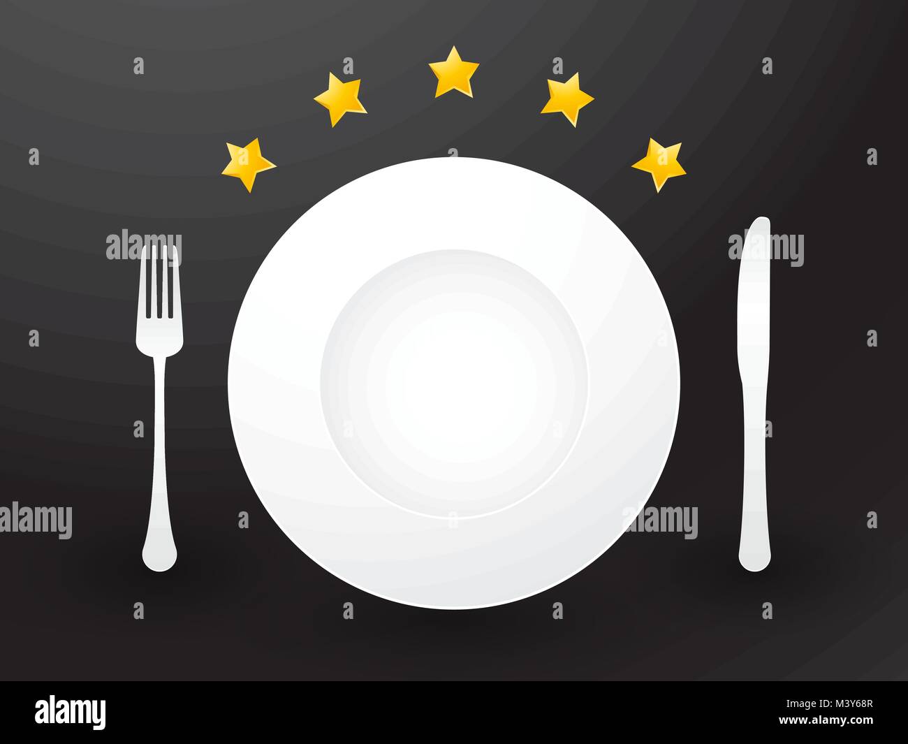 Dinner with stars Stock Vector Images - Alamy