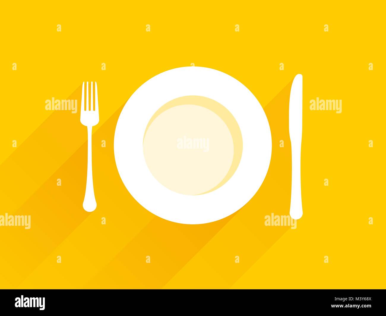 Cutlery on the table Stock Vector Images - Alamy