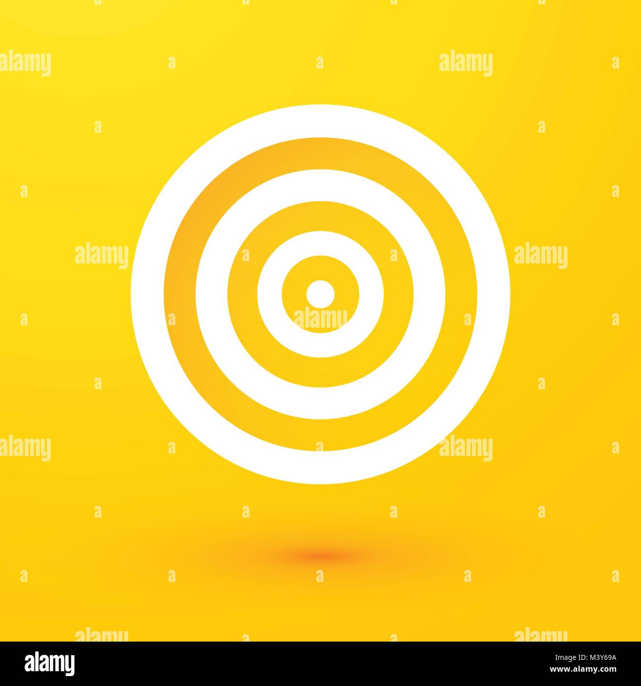 Target on a yellow background Stock Vector Image & Art - Alamy