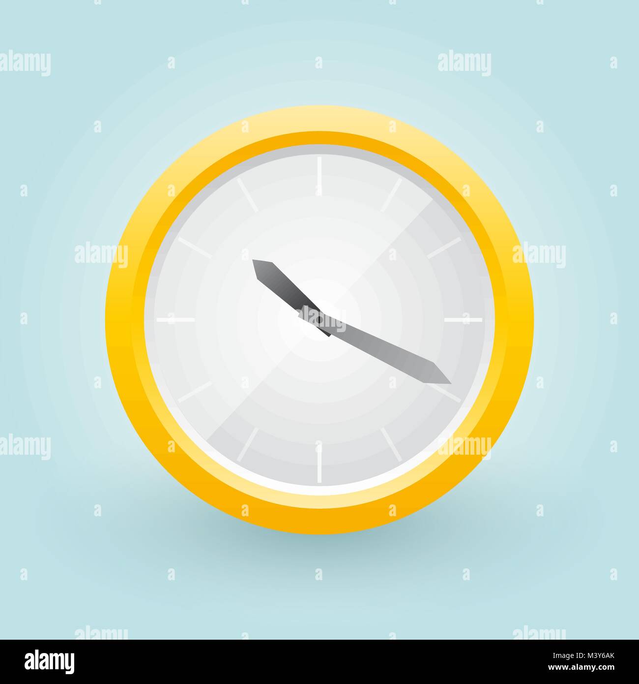 simple yellow clock Stock Vector Image & Art - Alamy