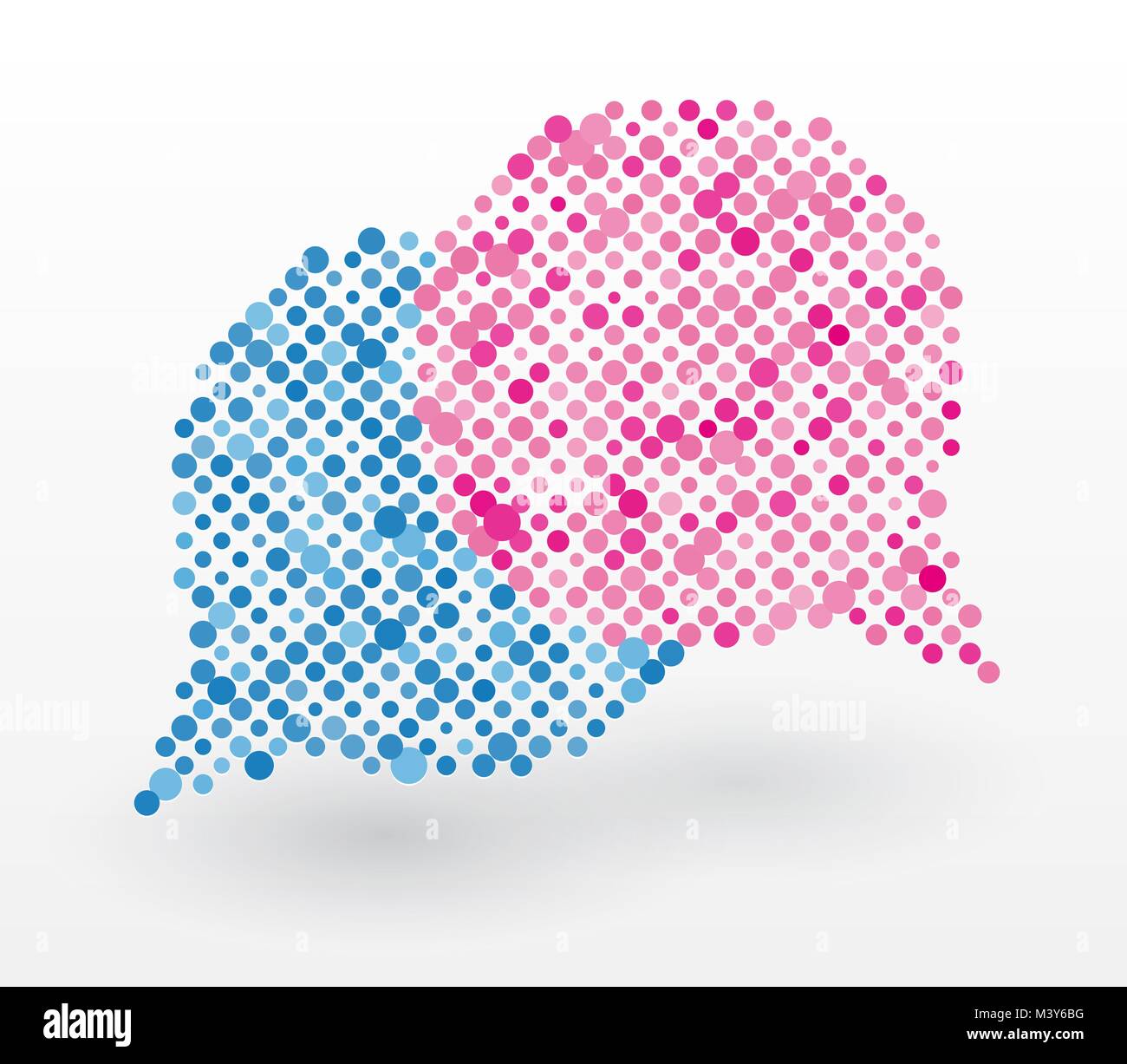 Button blue speech bubbles Stock Vector Images - Alamy