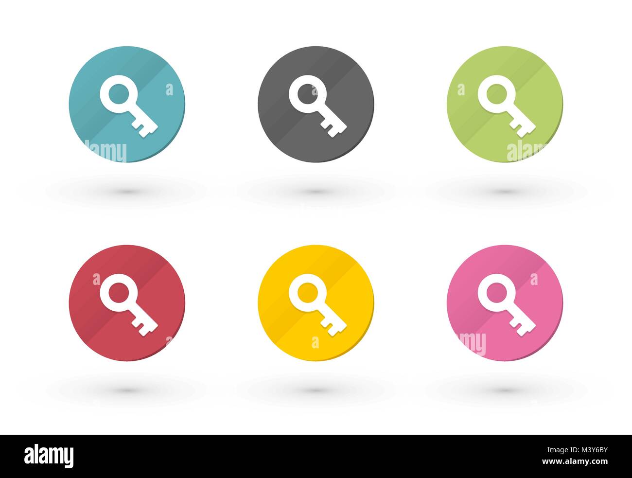 Key icons in multiple colors Stock Vector Image & Art - Alamy