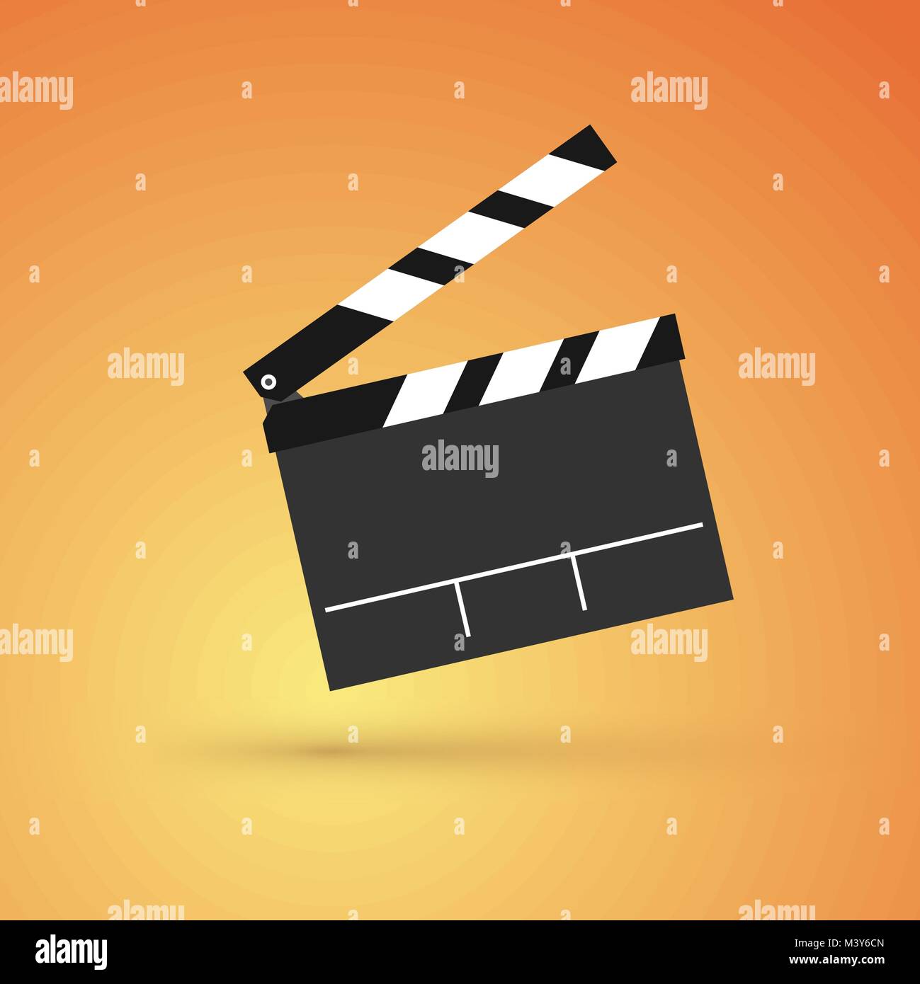 film flap on an orange background Stock Vector Image & Art - Alamy