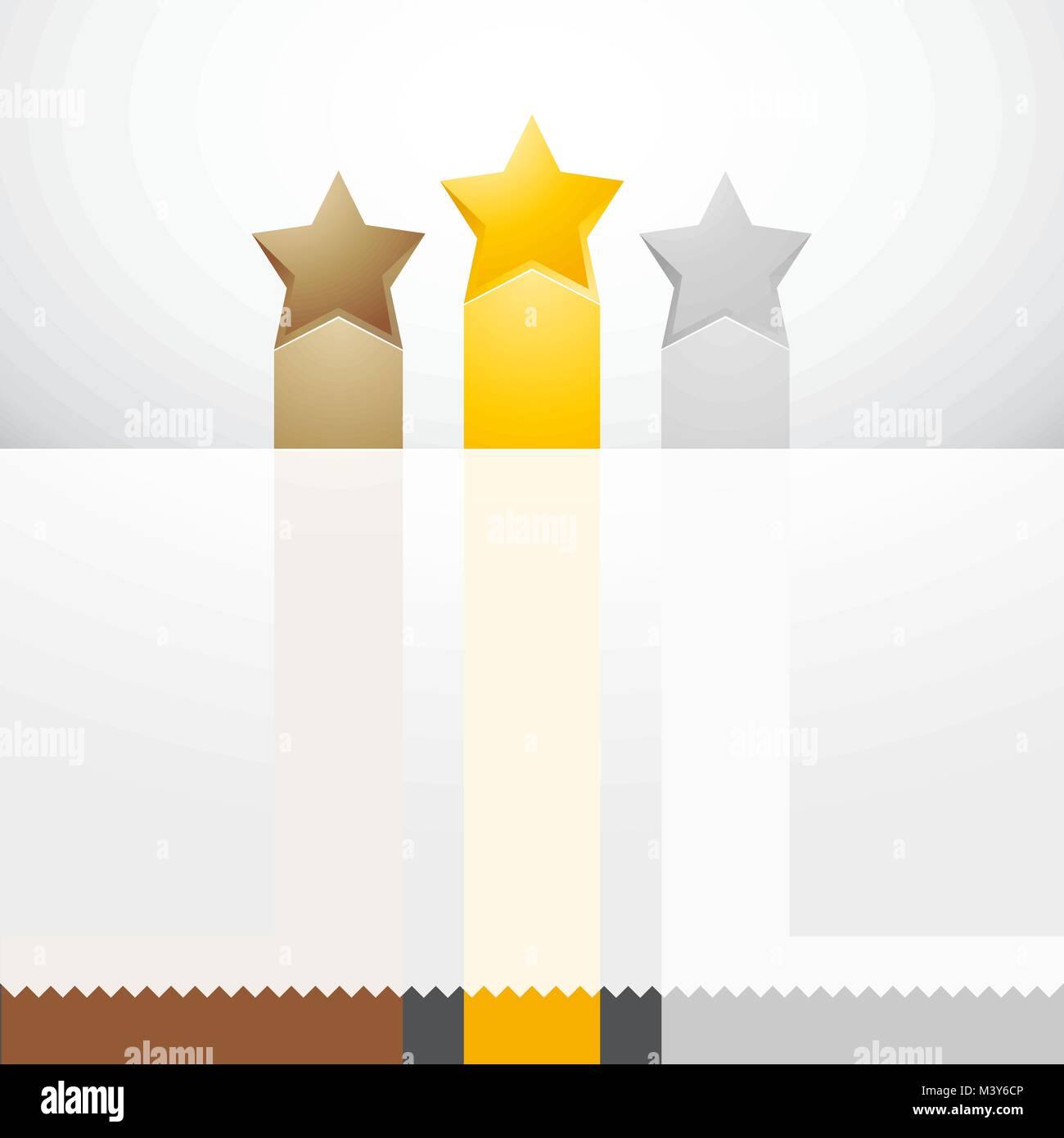 three stars with ribbons and label Stock Vector Image & Art - Alamy