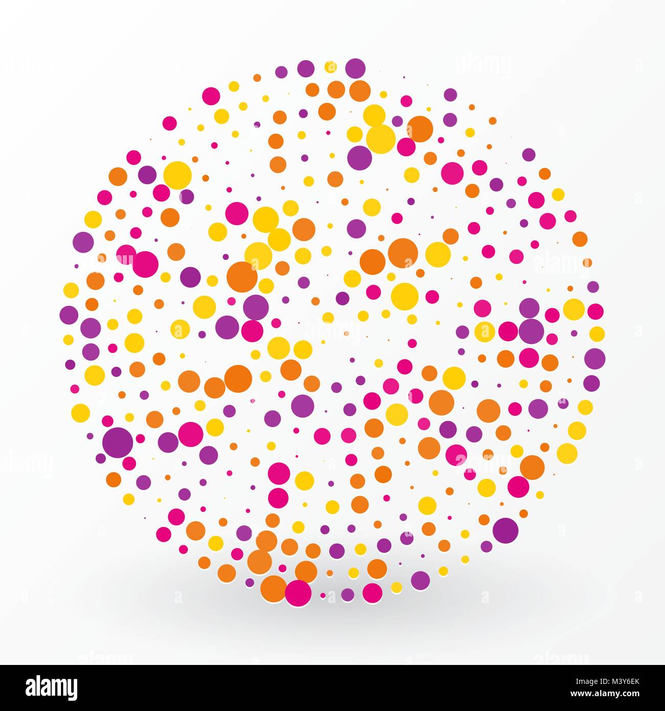 large colored circle of the small polka dots Stock Vector Image & Art ...