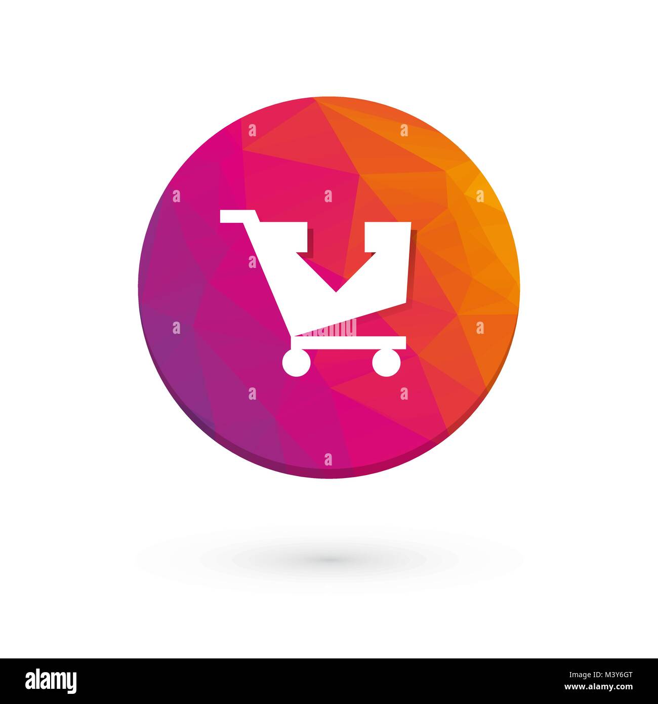 Pink shopping basket Stock Vector Images - Alamy