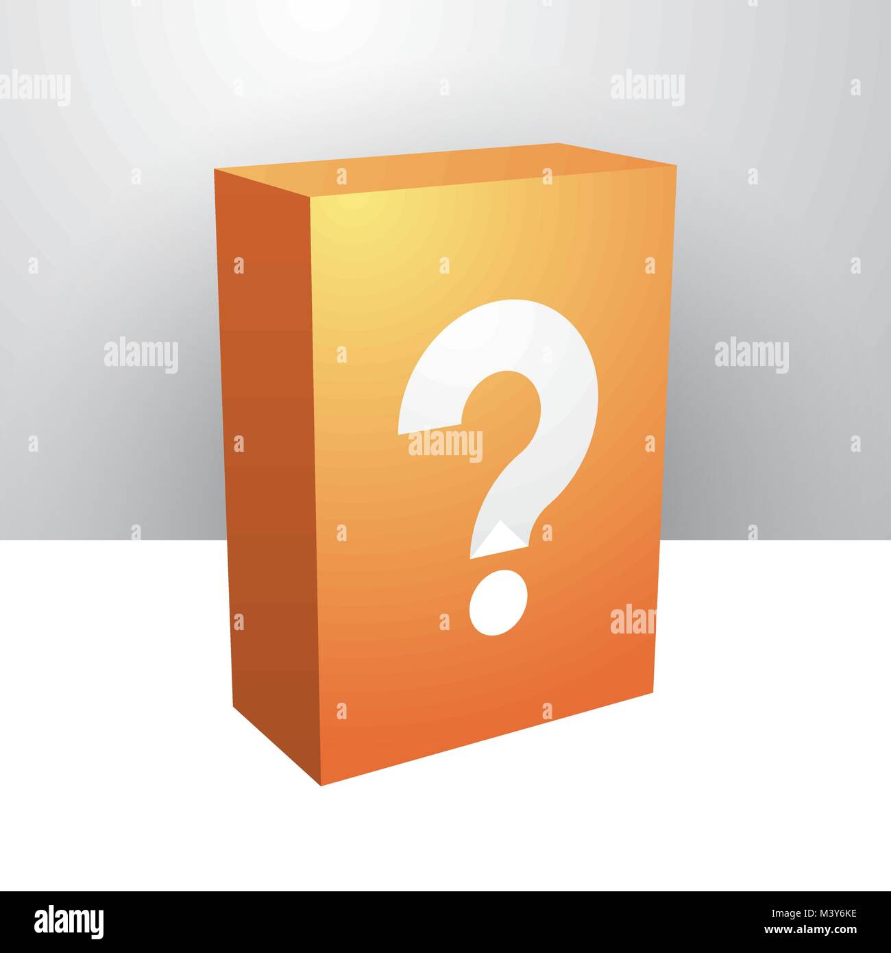 Question mark background orange Stock Vector Images - Alamy