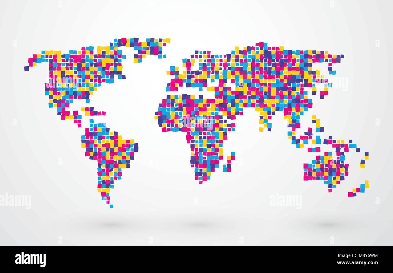 Pink background made different Stock Vector Images - Alamy