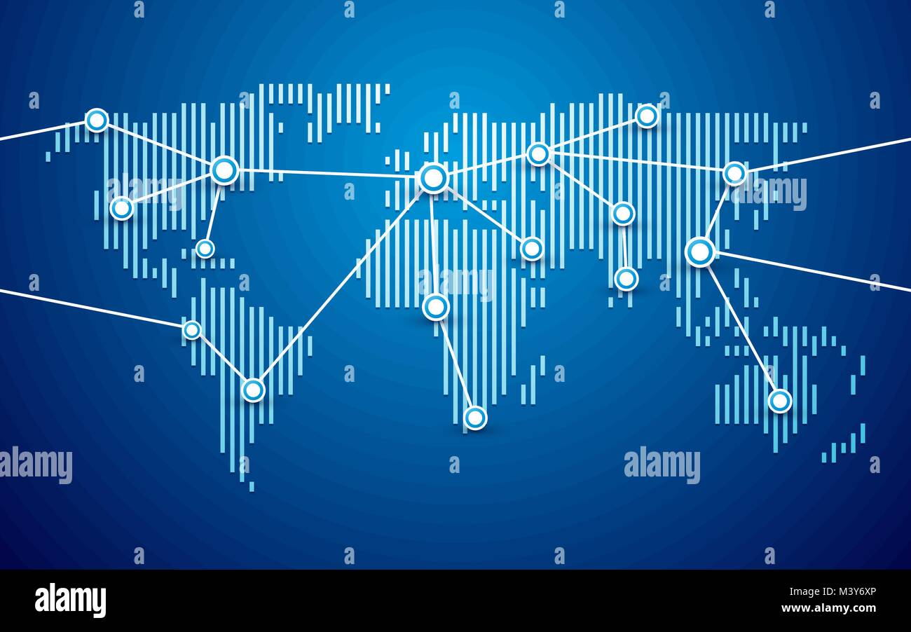 Map connection hi-res stock photography and images - Alamy