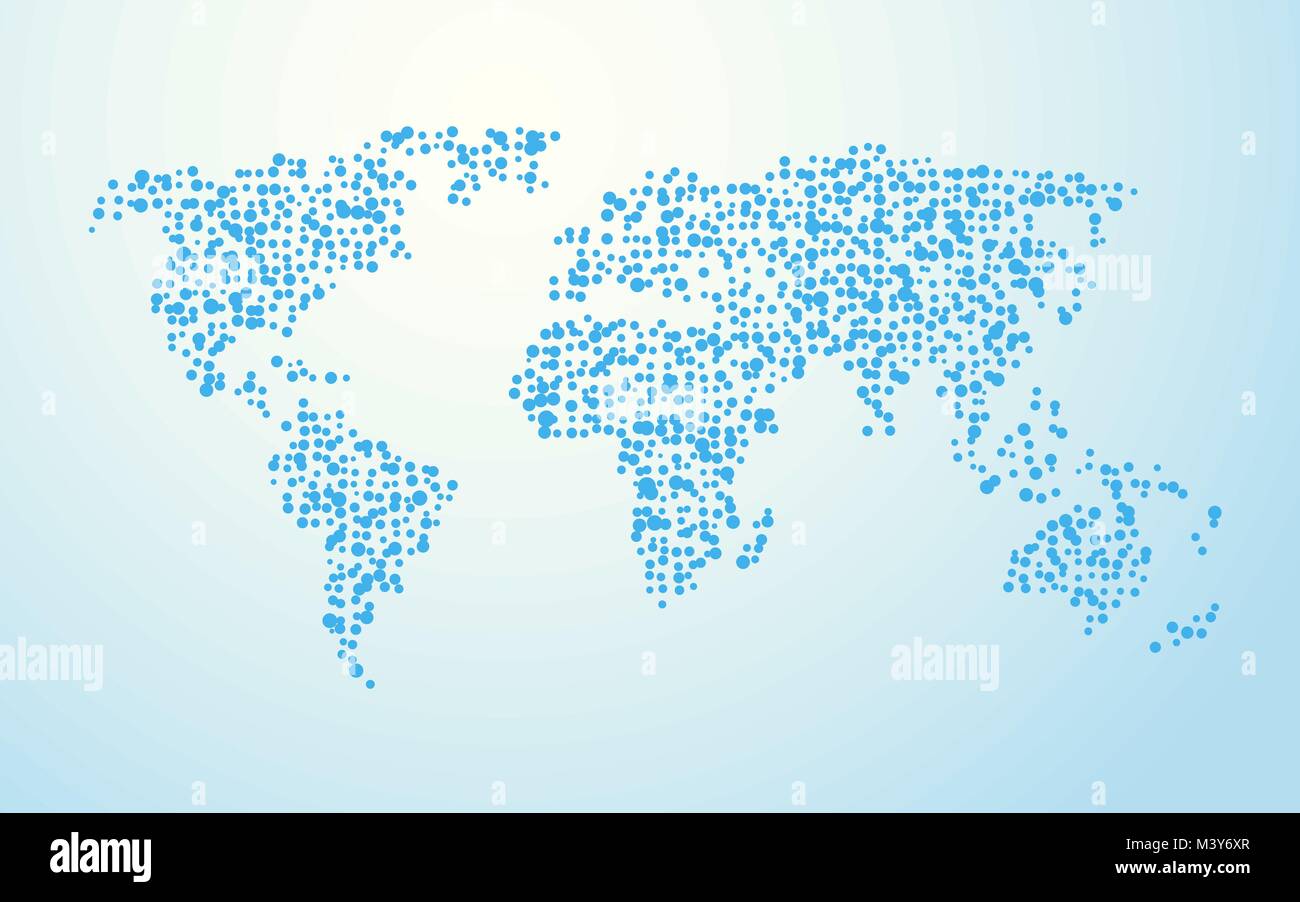 Small circles of blue Stock Vector Images - Alamy