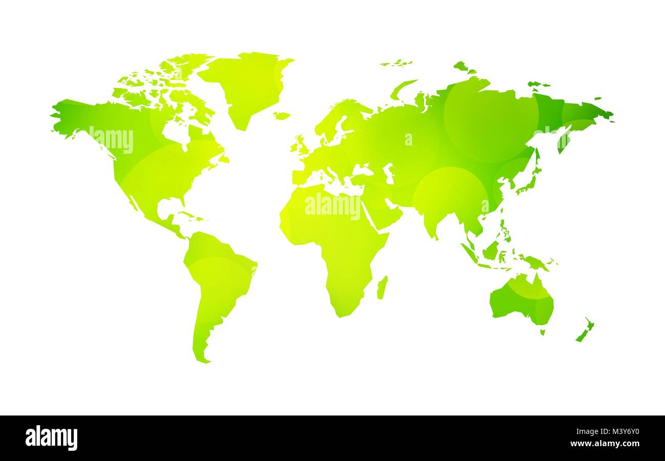 green world map bio nature theme Stock Vector Image & Art - Alamy