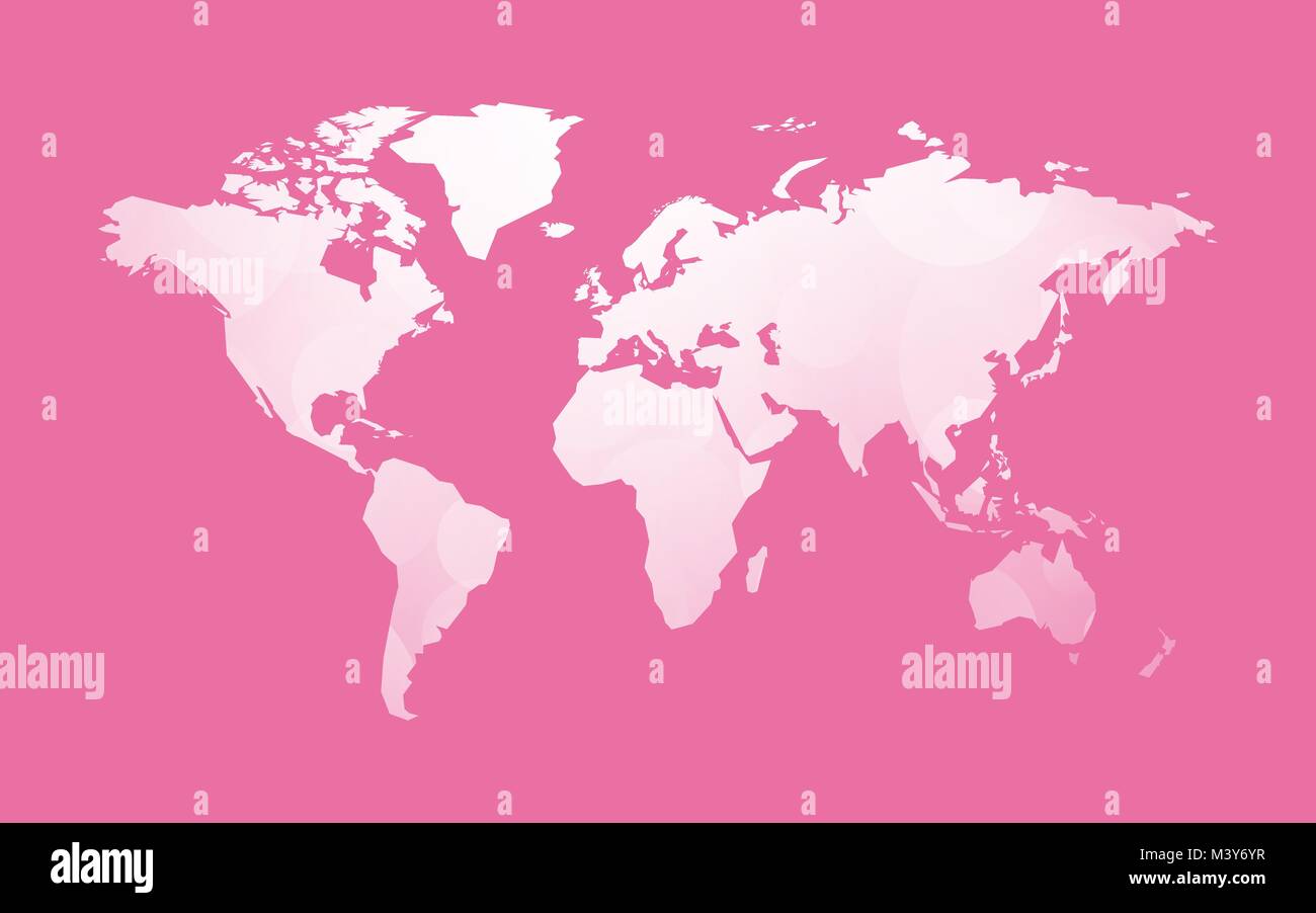 North america map pink Stock Vector Images - Alamy
