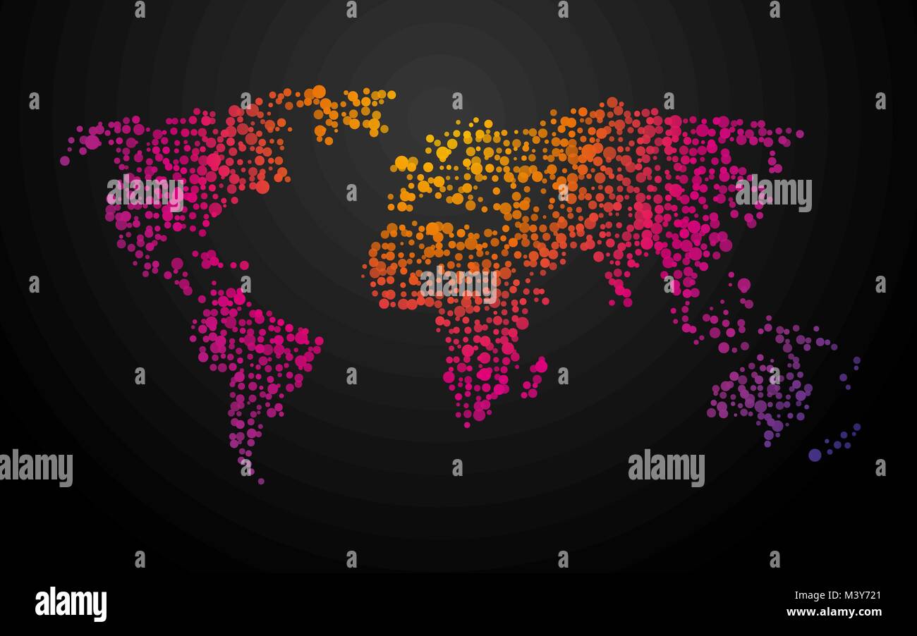 Map dots hi-res stock photography and images - Alamy