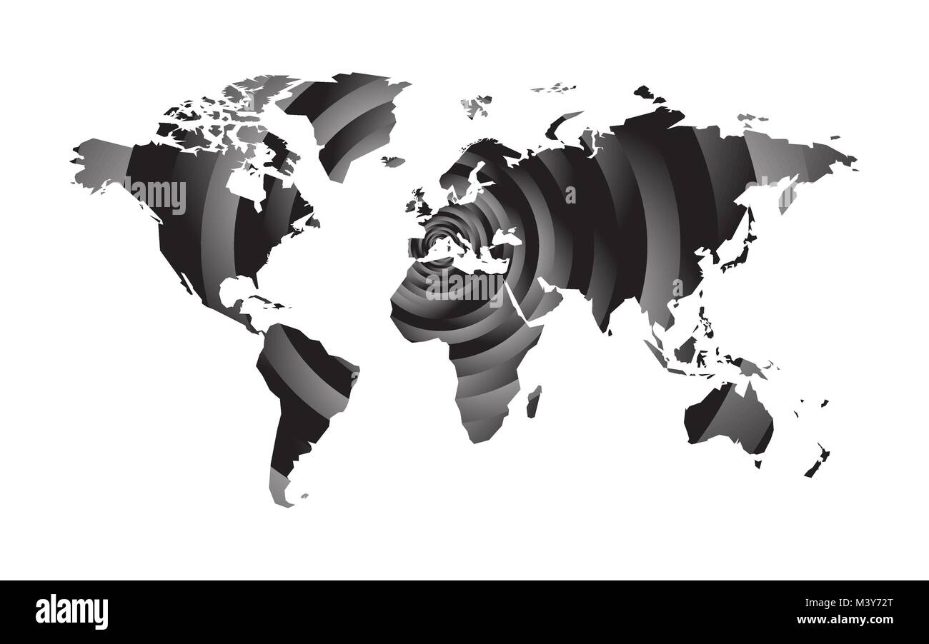 Cool world map Cut Out Stock Images & Pictures - Alamy