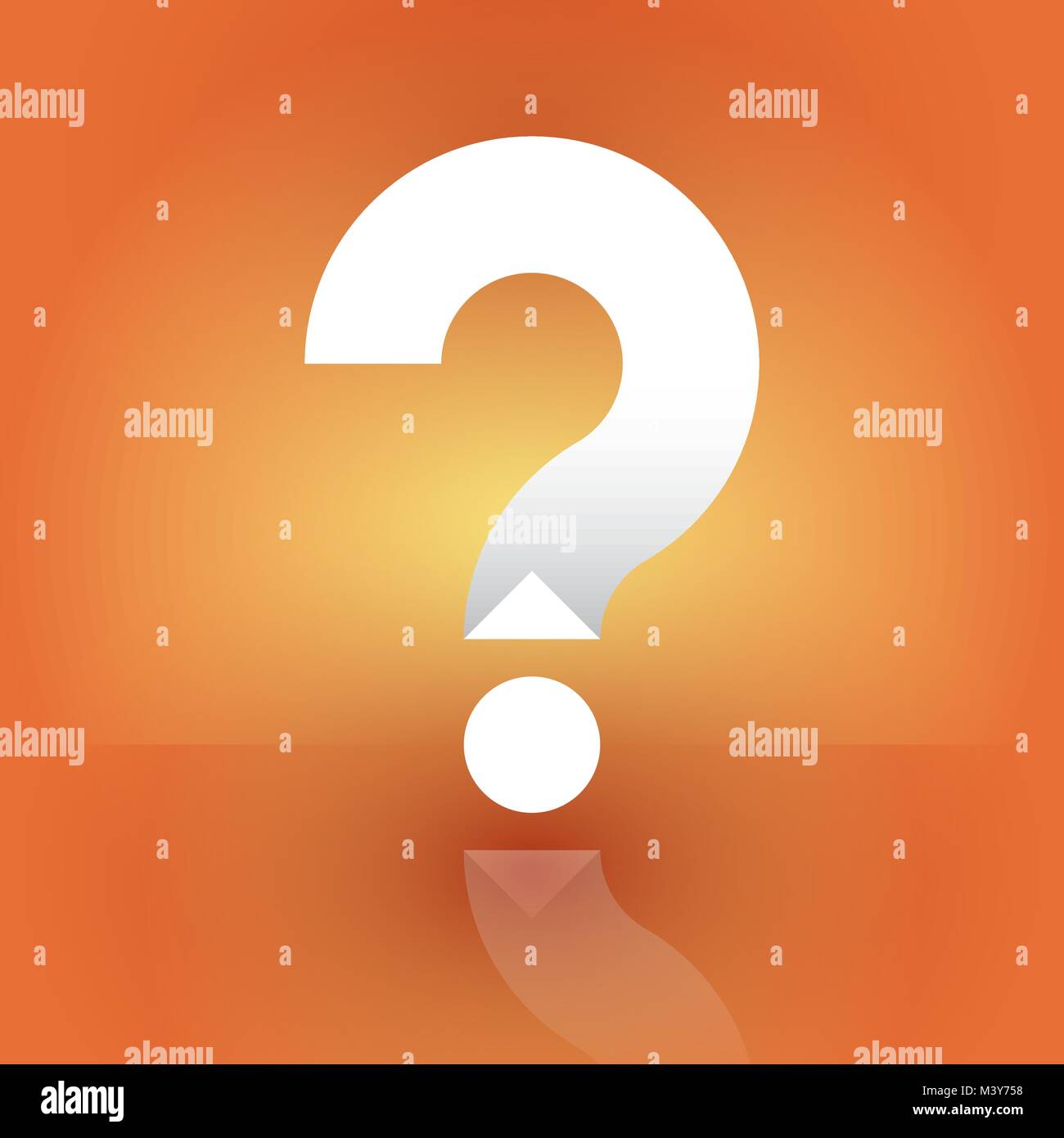white question mark on an orange background Stock Vector Image & Art ...