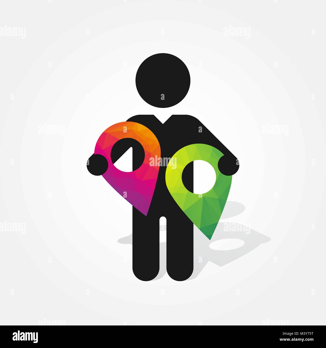 Figures location Stock Vector Images - Alamy