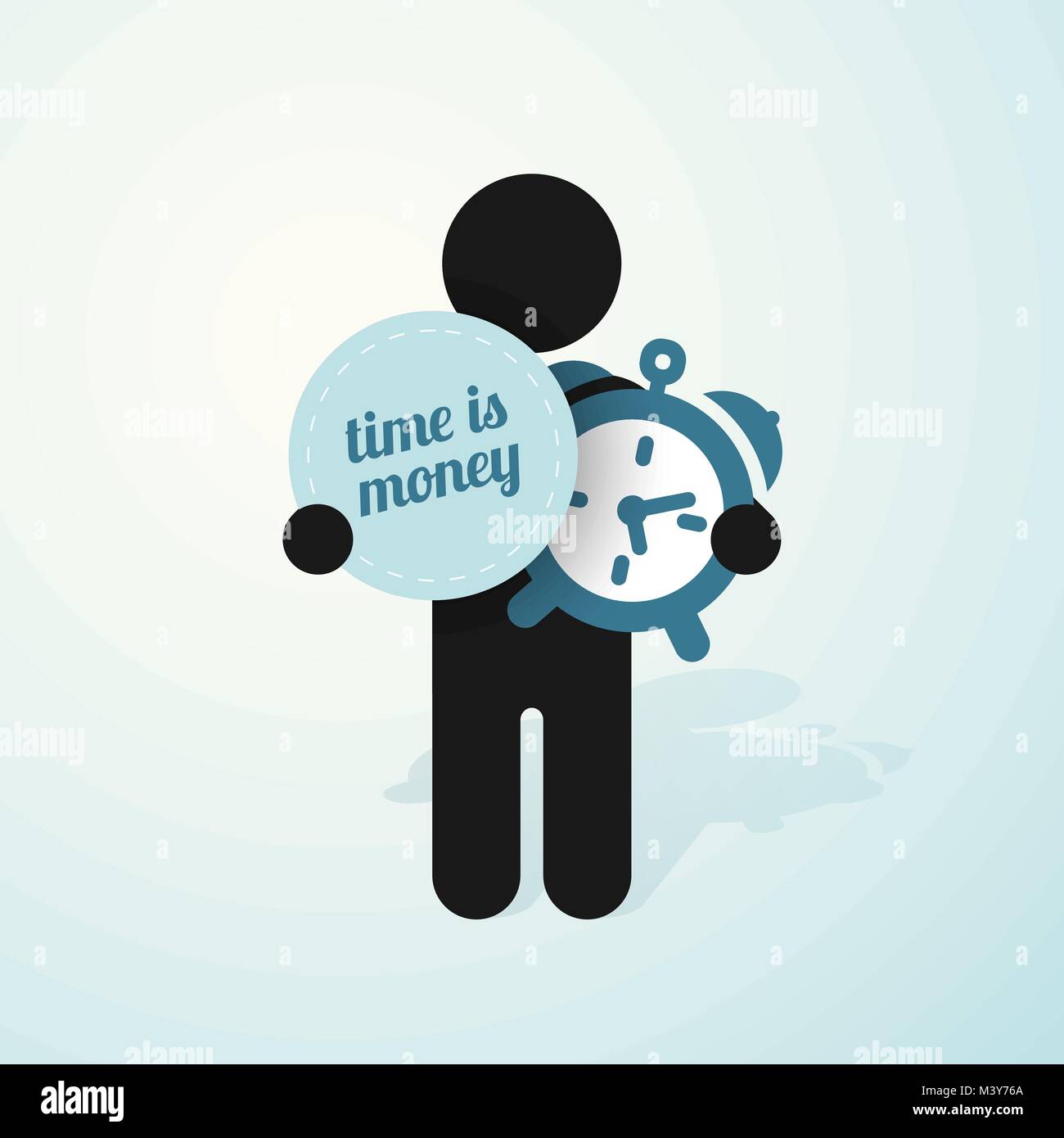 Alarm clock person character Stock Vector Images - Alamy