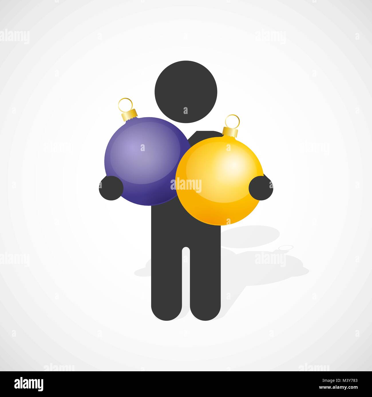 Christmas card two glass Stock Vector Images - Alamy