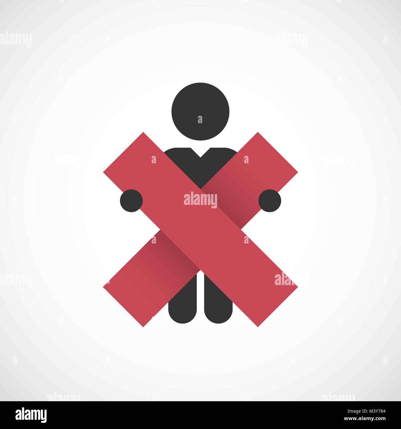 Male figure in red Stock Vector Images - Alamy
