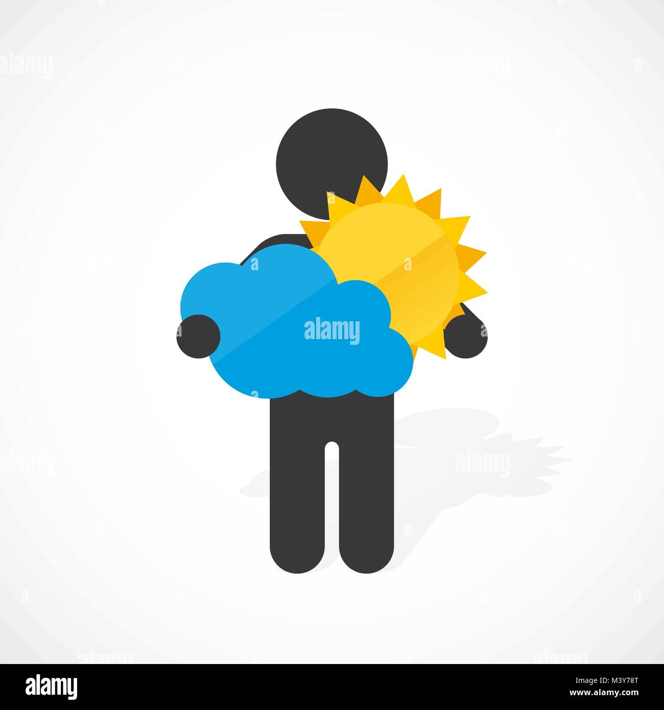 Man in sun Stock Vector Images - Alamy