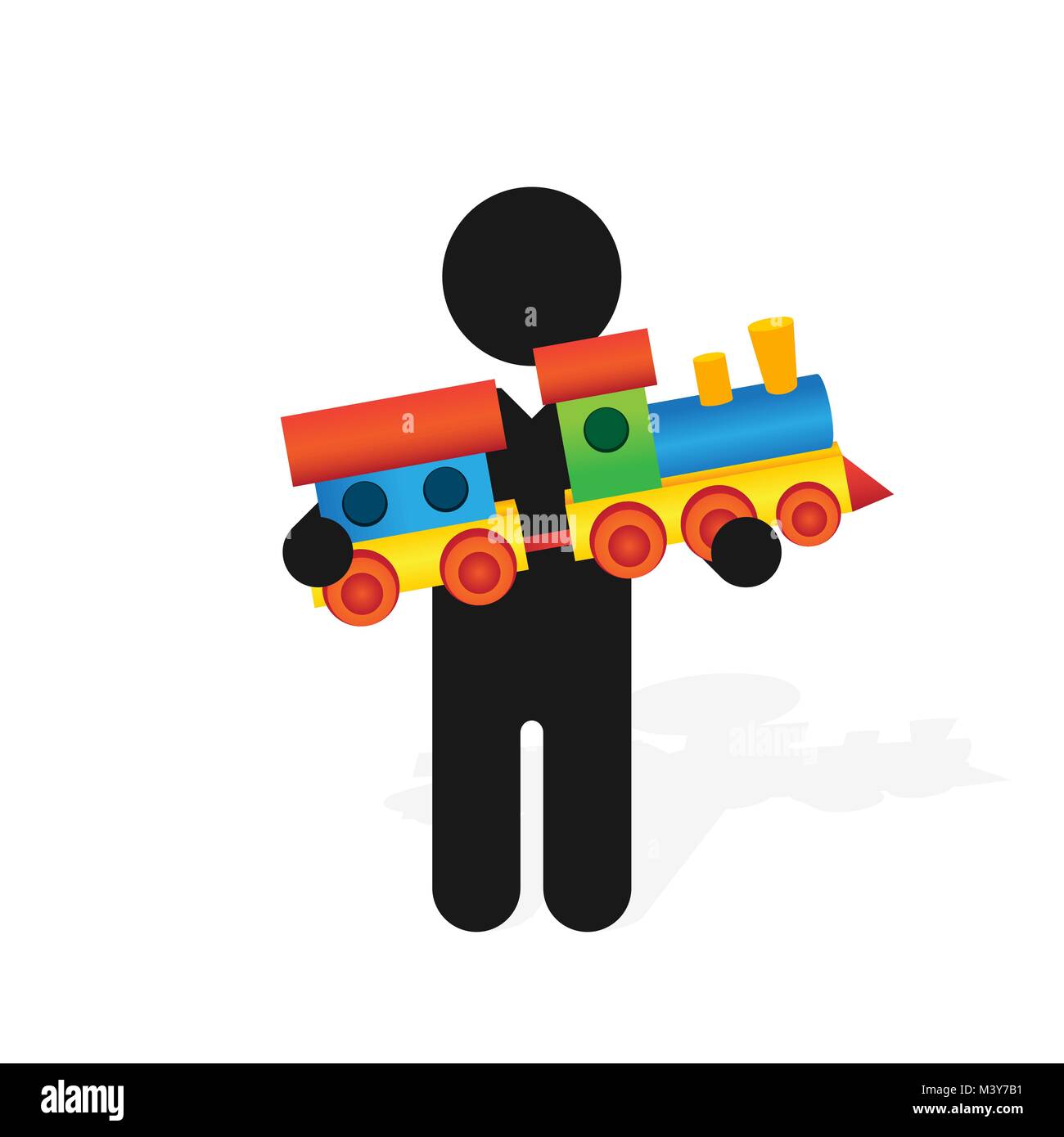 Man model male railway Stock Vector Images - Alamy