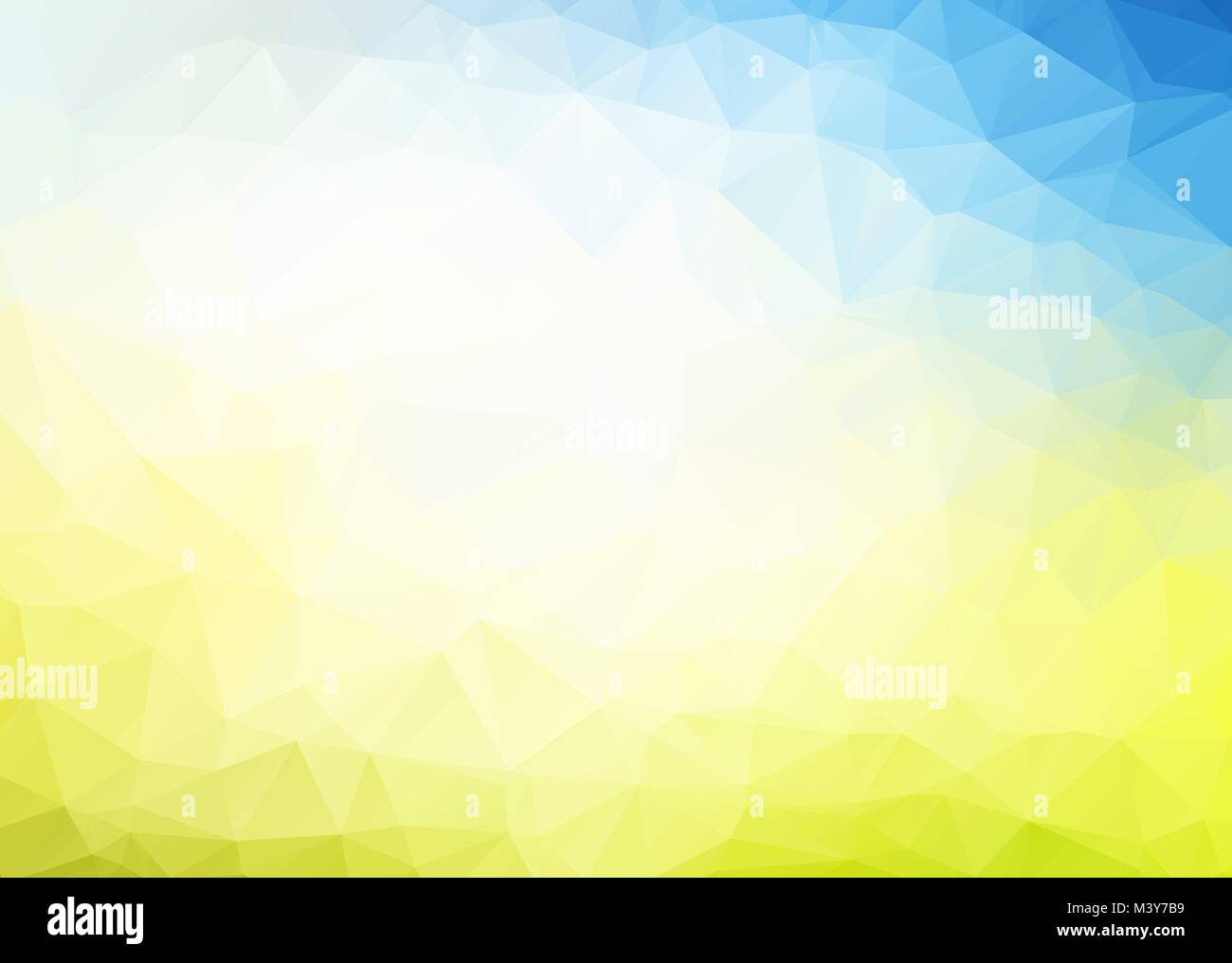 Vector abstract blue yellow triangles background Stock Vector Image ...