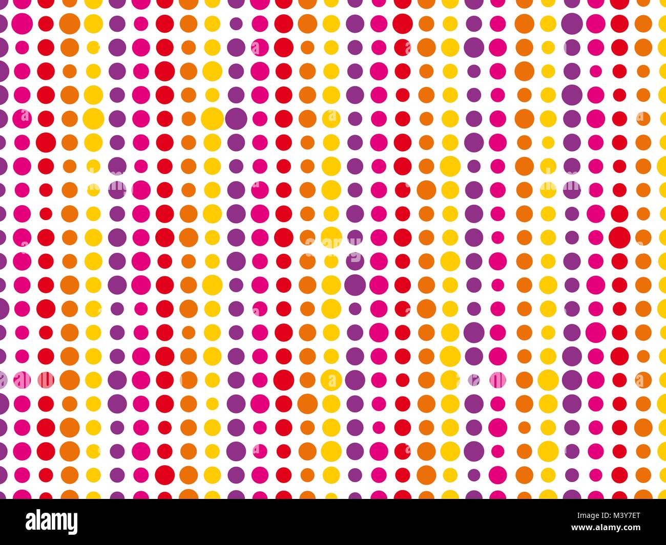 colorful background composed of different sized dots Stock Vector Image ...