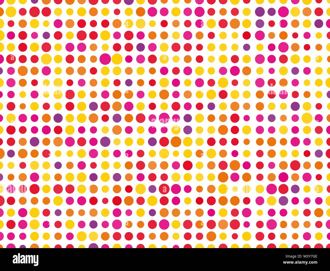 colorful background composed of different sized dots Stock Vector Image ...